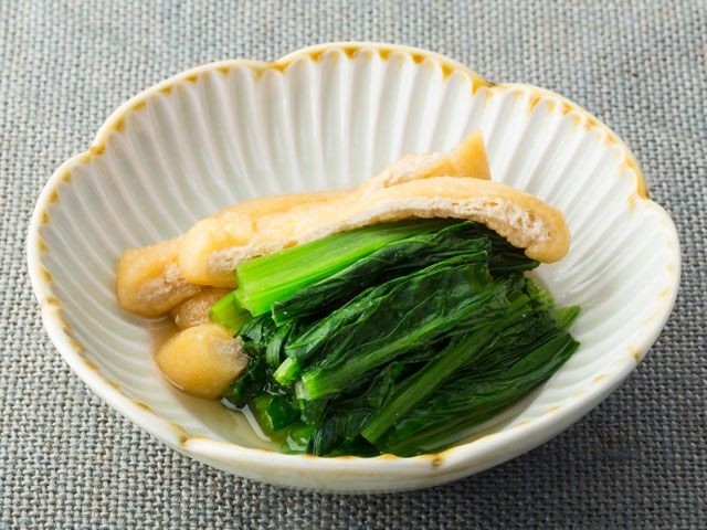Komatsuna Nibitashi (Braised Komatsuna)｜Recipe｜Kamada America